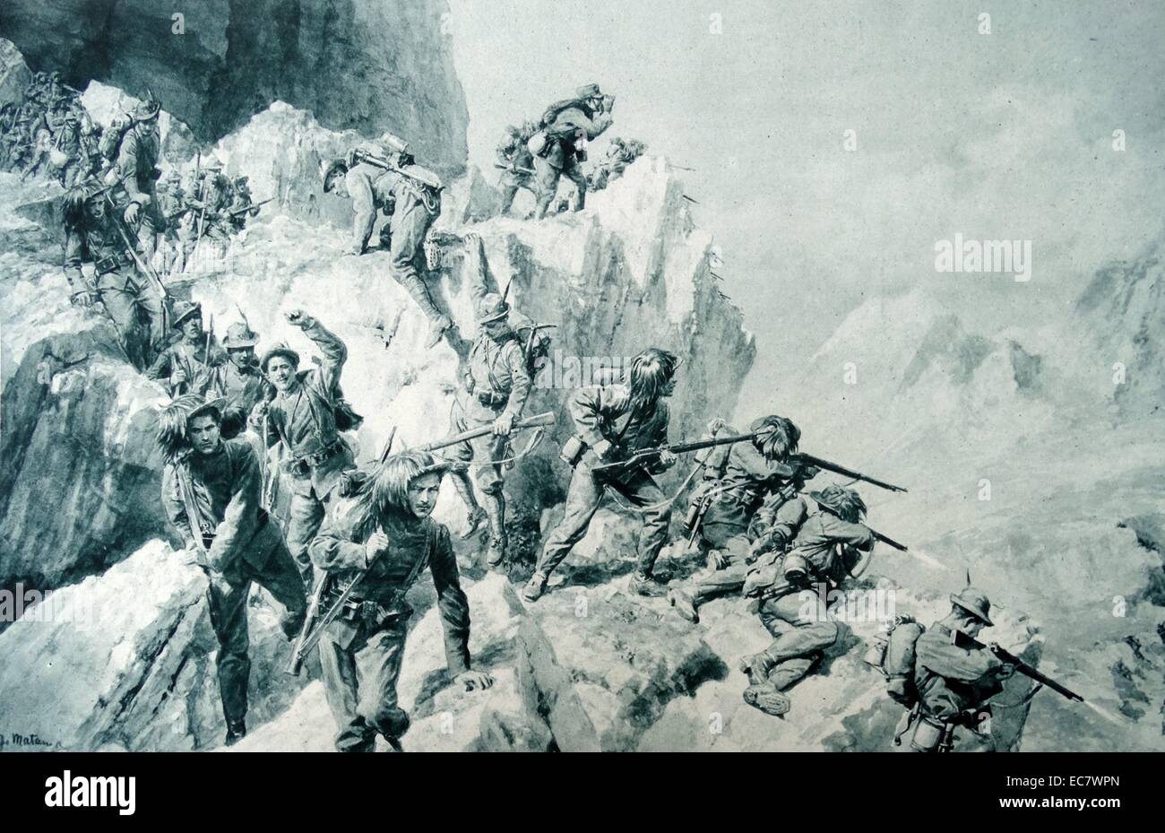 Italian alpine troops hi-res stock photography and images - Alamy