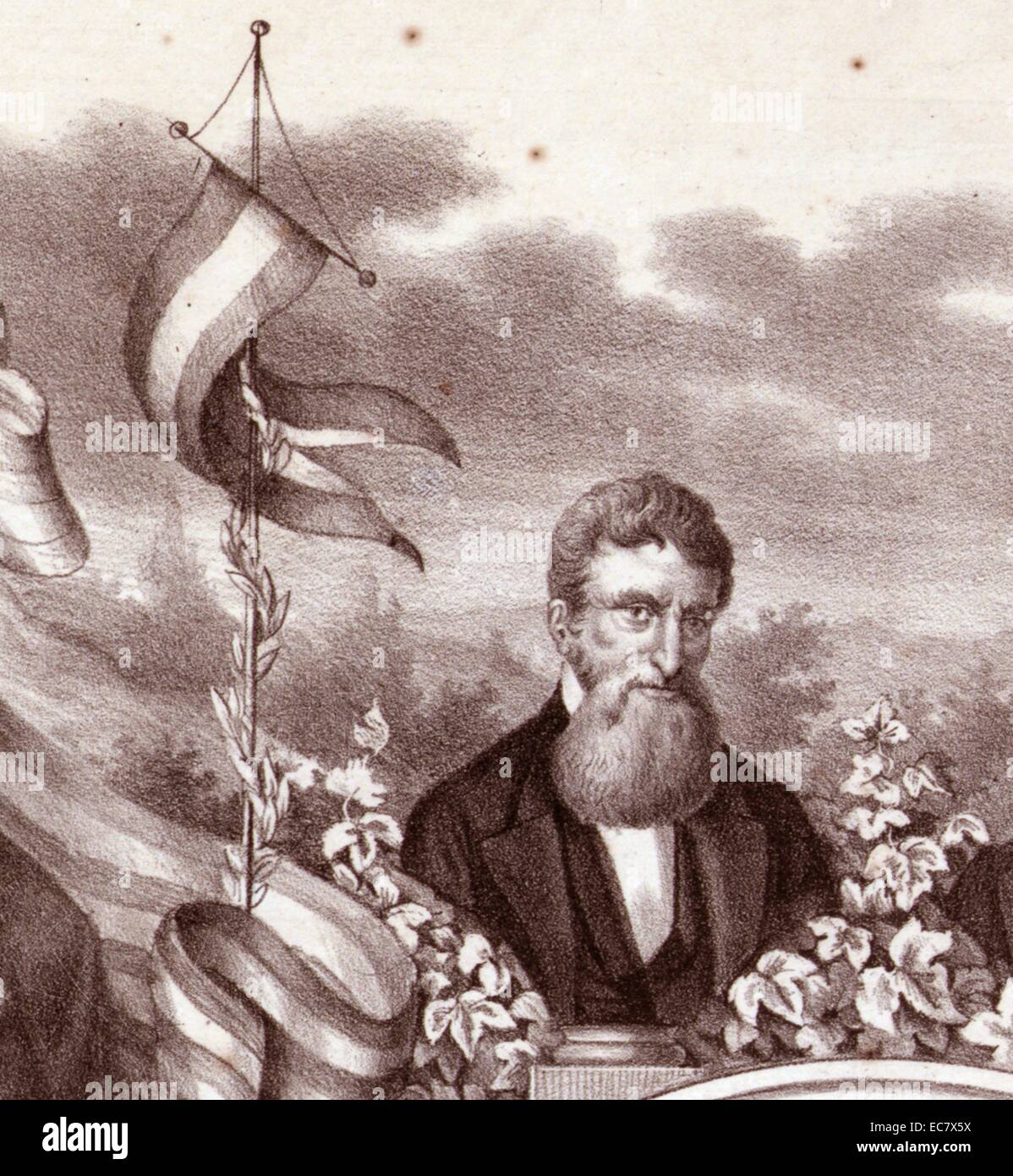 abolitionist martyr John Brown detail from: ' Print commemorating the ...