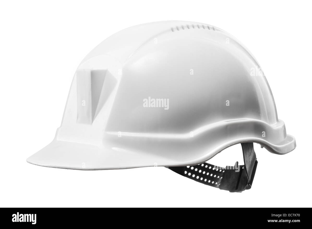 White hard hat isolated on white Stock Photo - Alamy