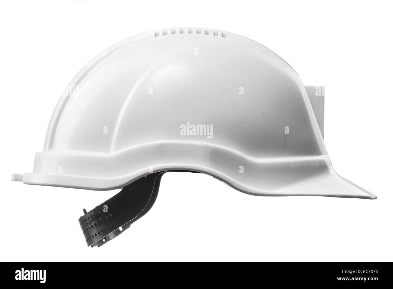 White hard hat isolated on white Stock Photo - Alamy