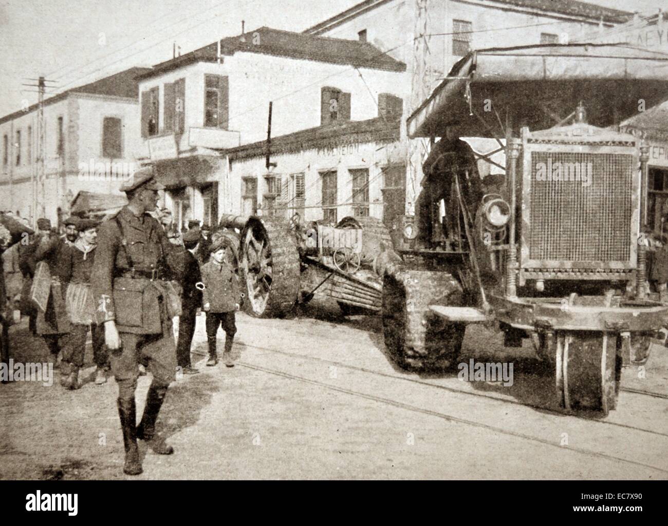 World war one wwi first world war tractor greece hi-res stock ...