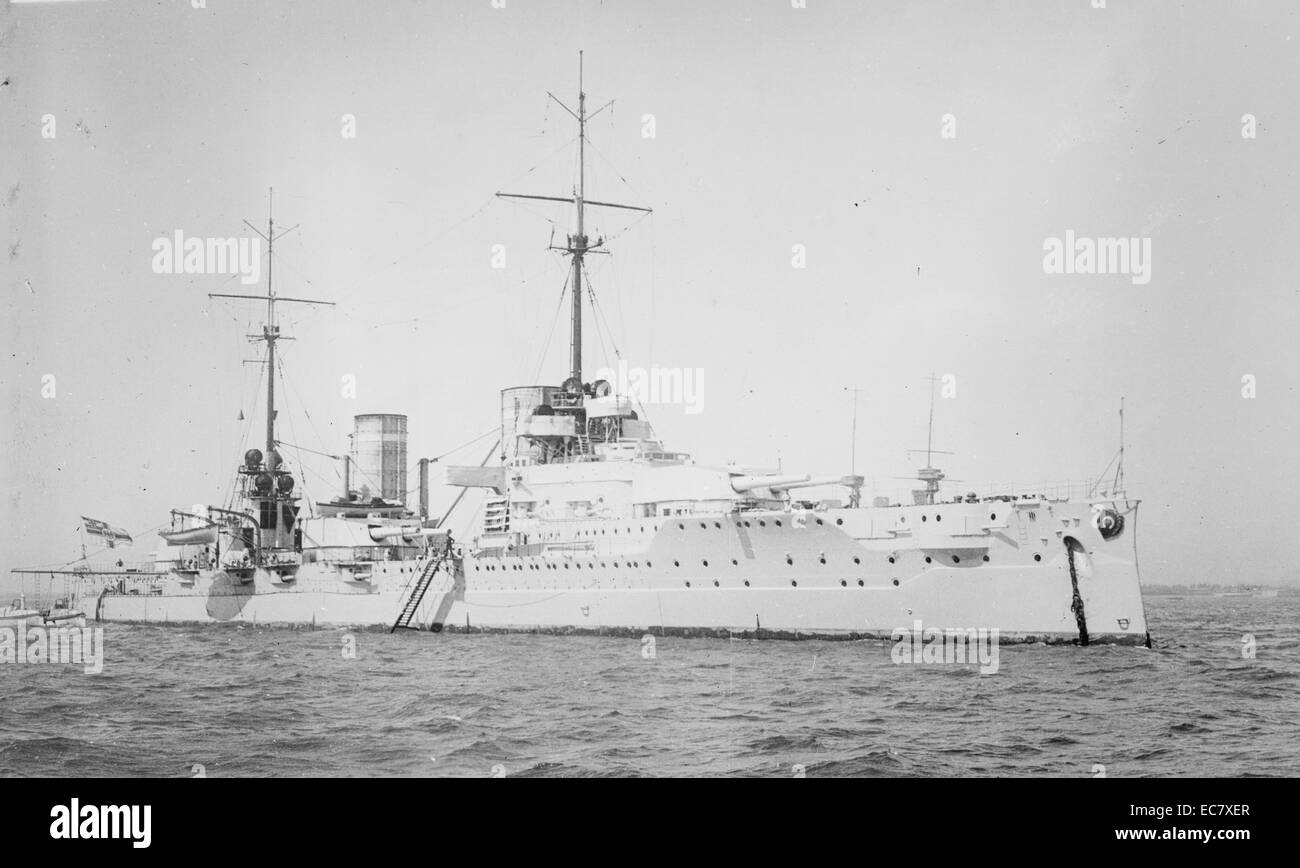 Germany's first battle cruiser; von der Tann in World War I 1914 Stock ...
