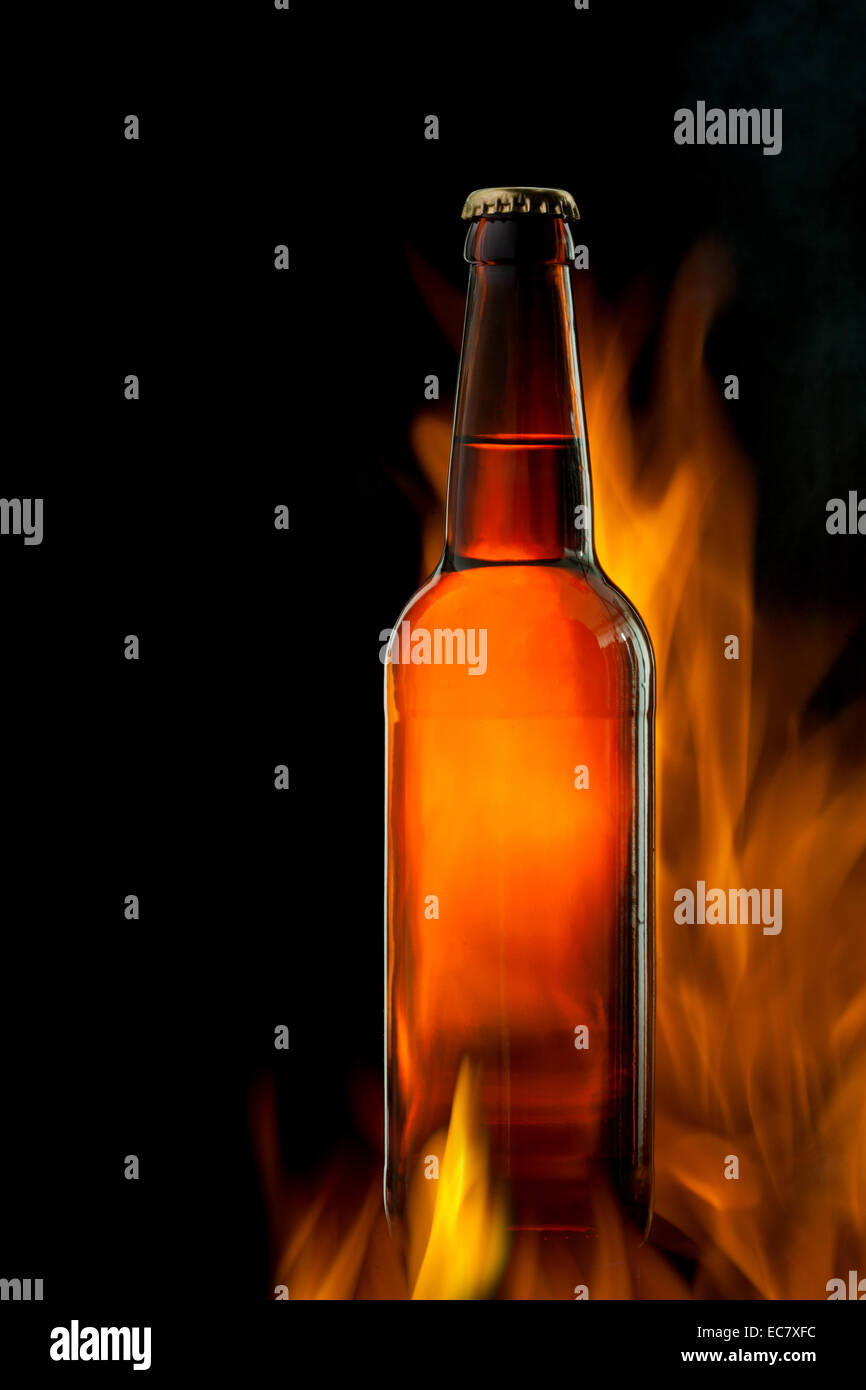 Beer bottle color fire hi-res stock photography and images - Alamy