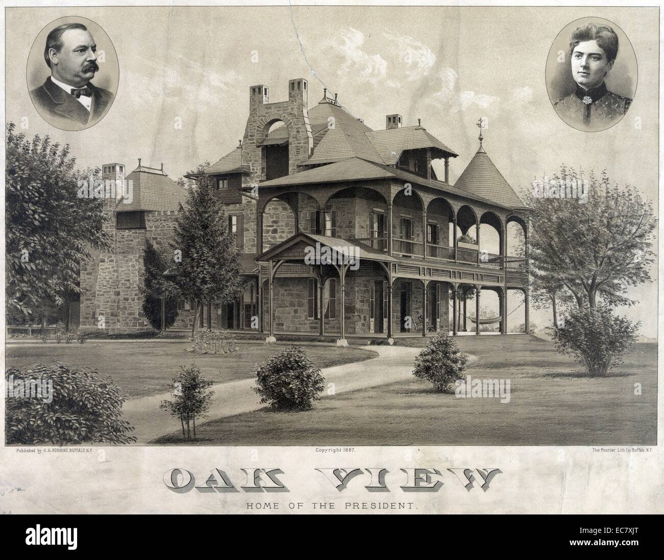 Oak View (also known as Red Top), the residence of President Grover ...