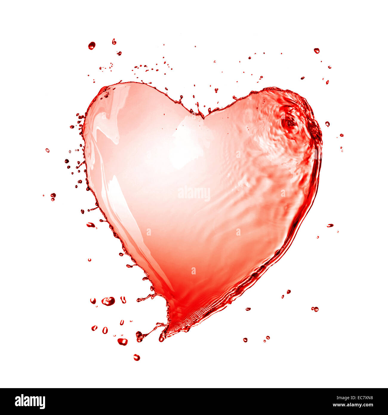 Heart water splash Cut Out Stock Images & Pictures - Alamy