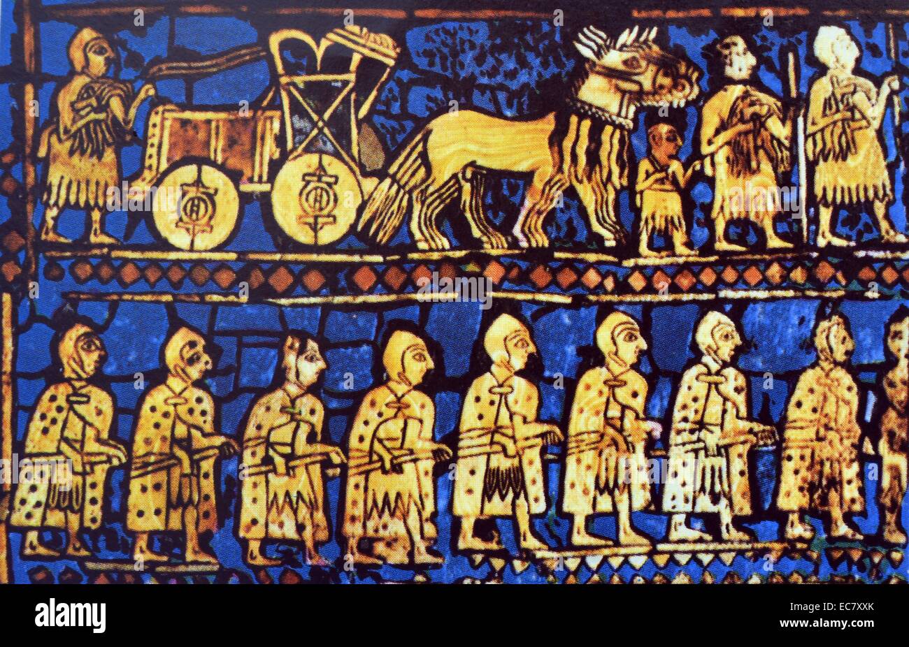 Sumerian standard of ur ur war art iraq hi-res stock photography and ...