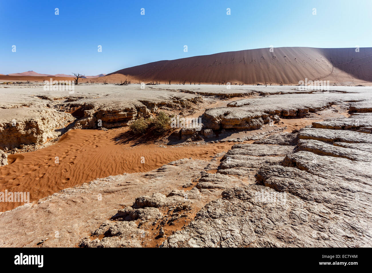 Sossusvlei beautiful sunrise landscape of hidden death valley in ...