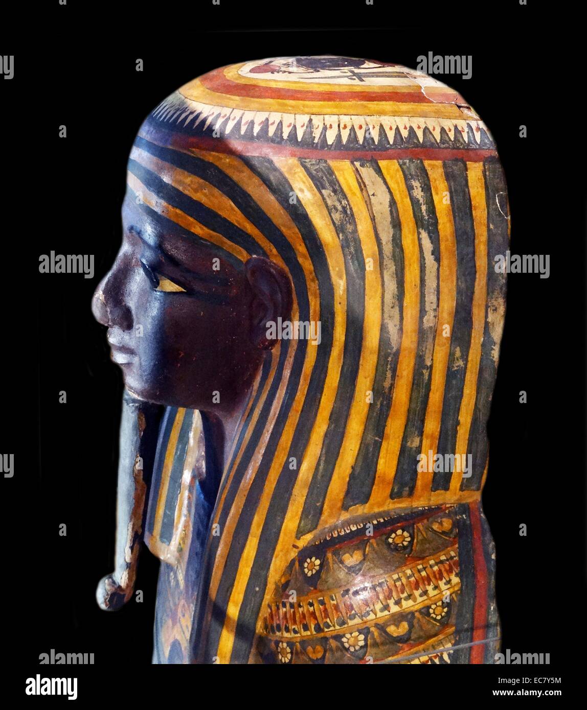 Mummy inside the Coffin of Djedjehutyiuefankh, from the Great temple at ...