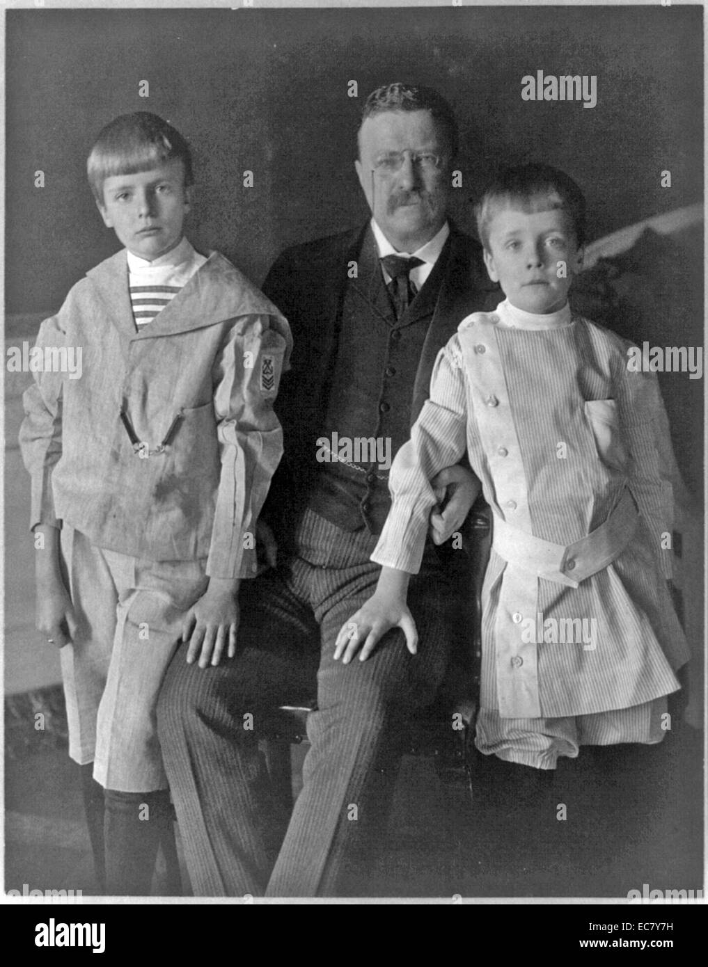 President Roosevelt with Archie Roosevelt and Quentin Roosevelt ...