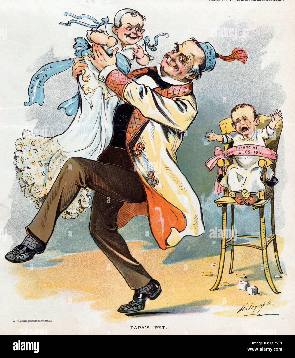 Papa's pet' President McKinley as a father showing favouritism by ...