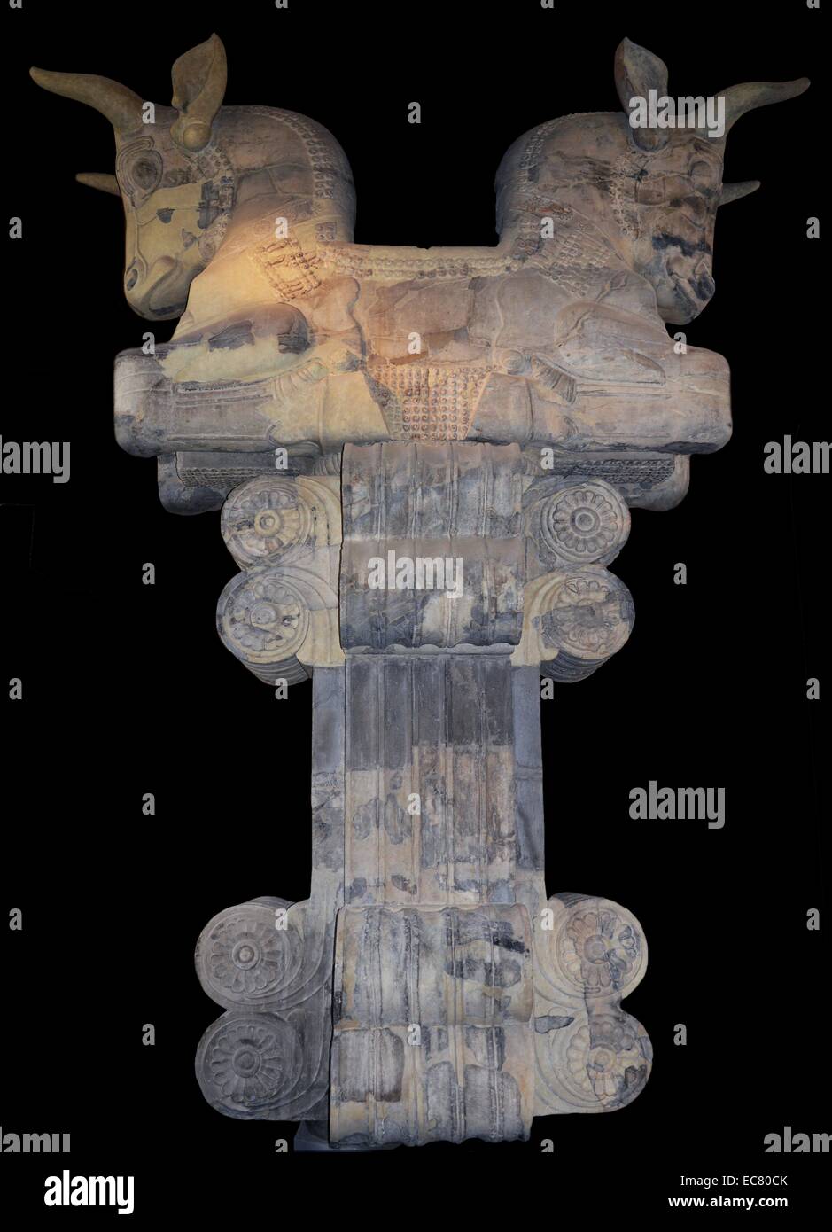 Capital of a column in the courtroom of the Palace of Darius I. Persian ...
