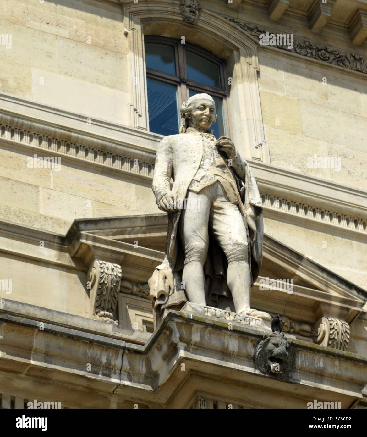 Marble statue turgot french economist statesman 18th century hi-res ...