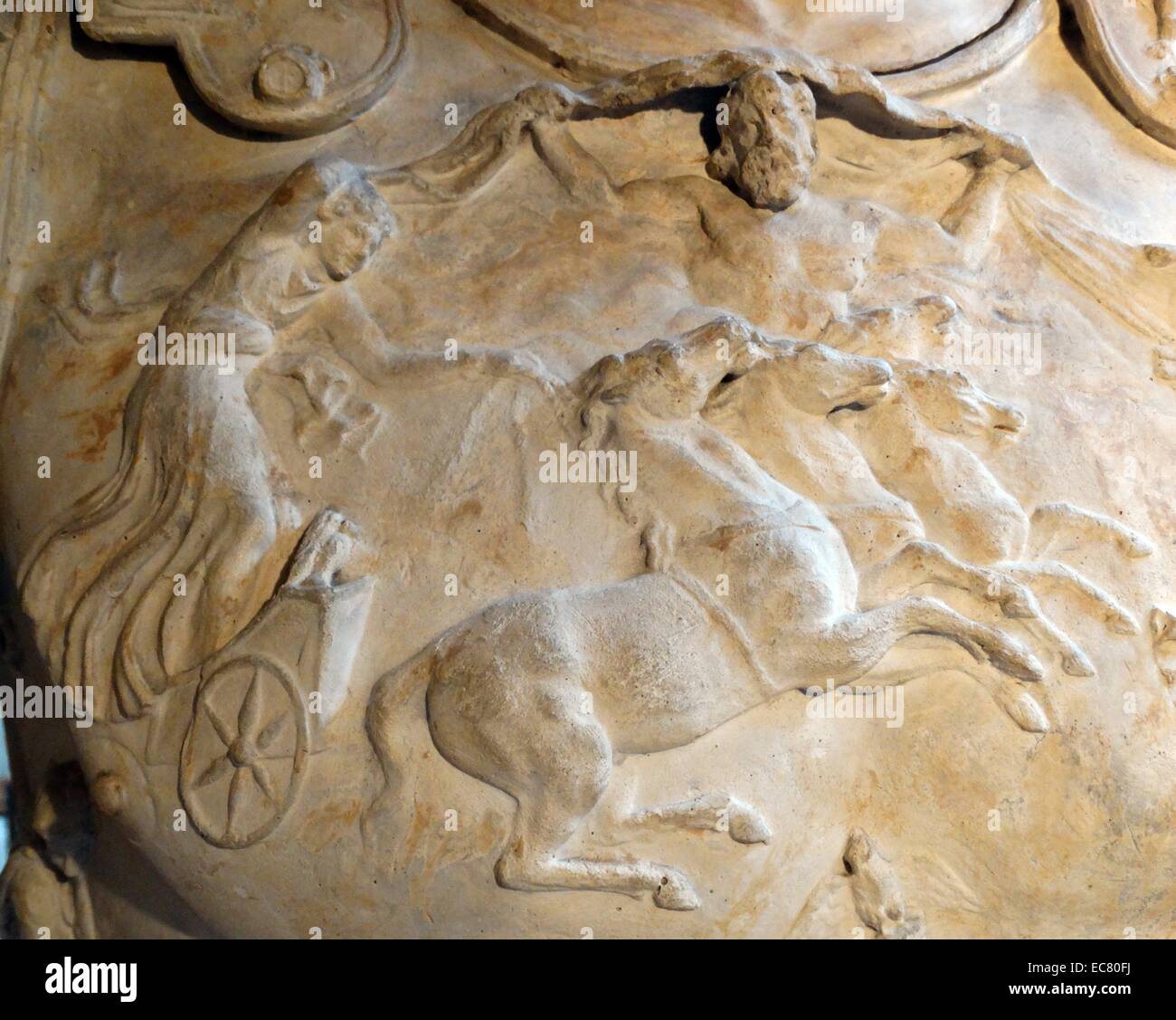 detail from the statue of Augustus Prima Porta from the Villa Livia ...