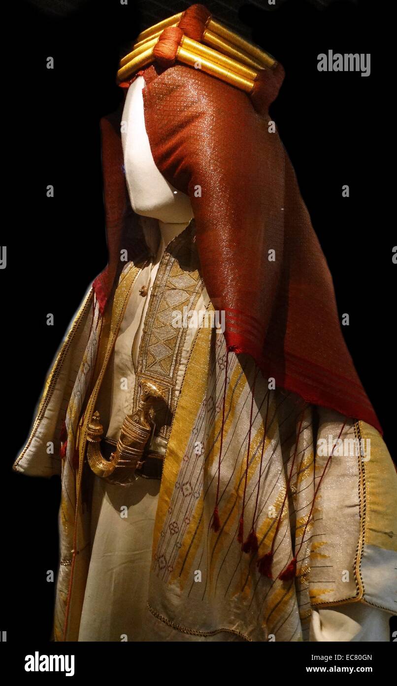 Traditional Arab robes worn by Lt. Colonel T. E. Lawrence (Lawrence of ...