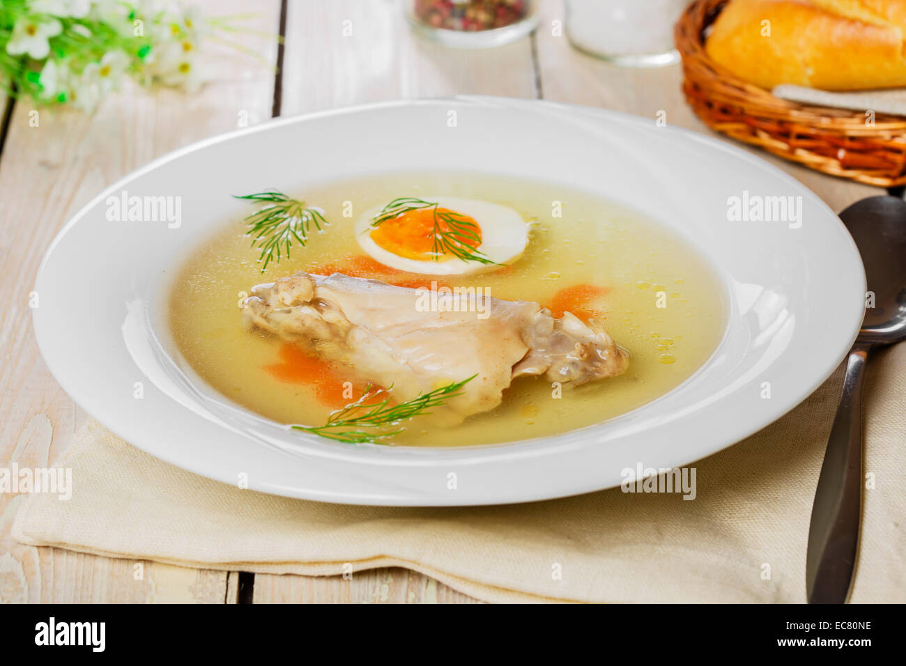 Chicken broth hi-res stock photography and images - Alamy