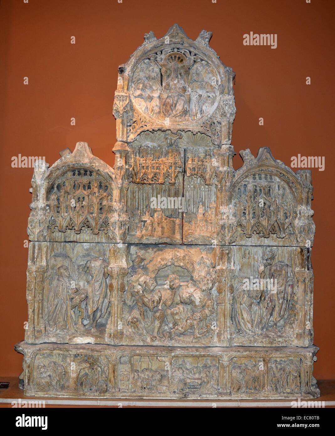 Altarpiece ressurection christ champagne 16th century hi-res stock ...
