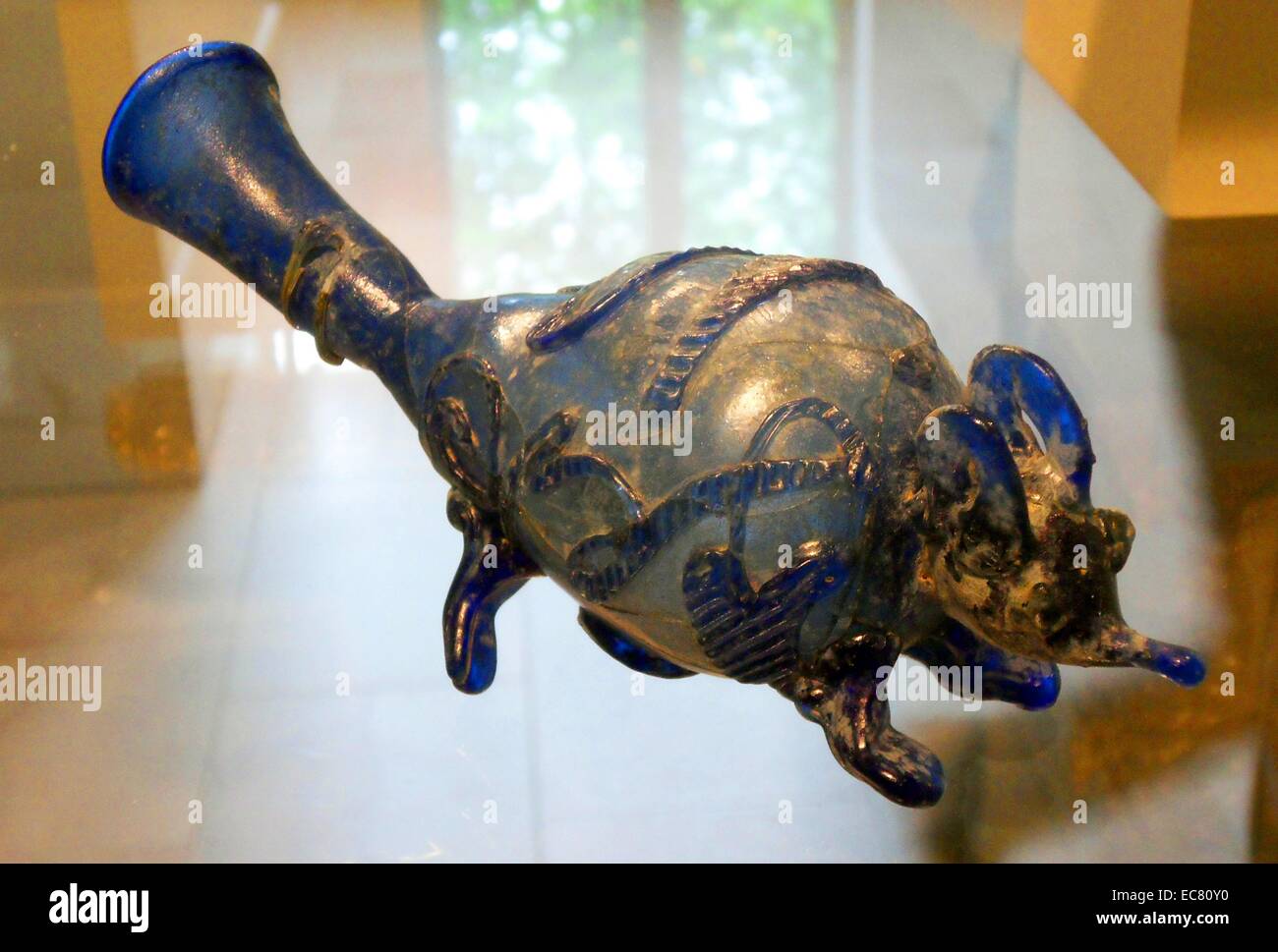 Glass snake thread flask shaped like a mouse hi-res stock photography ...