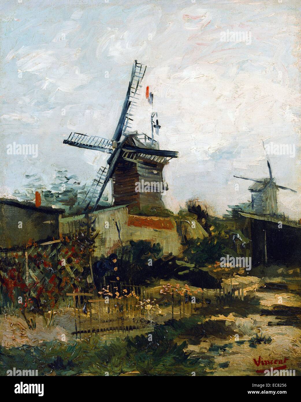 Painting of a Windmill by Vincent van Gogh (1853-1890) post ...