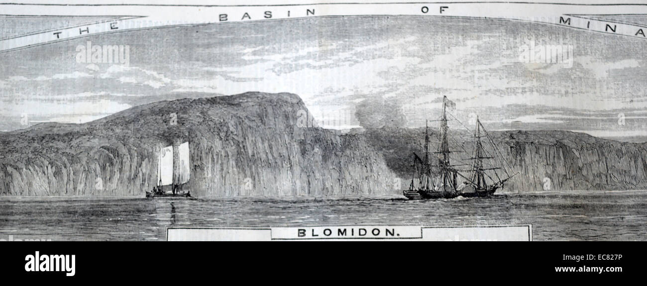 Blomidon; The Basin Of Mina; New York State; was first settled around ...