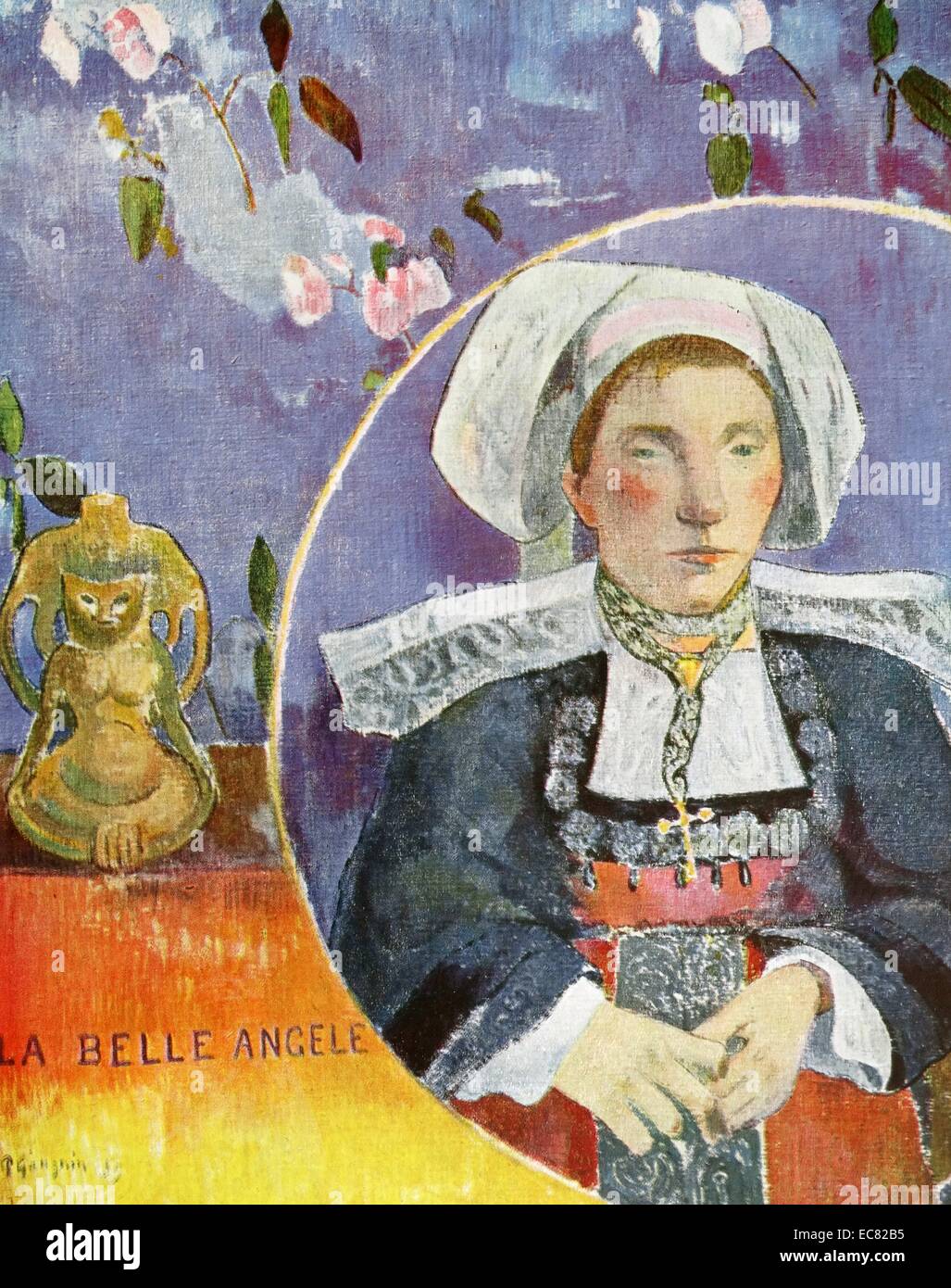 Paul gauguin post impressionism belle angele woman artist french hi-res ...