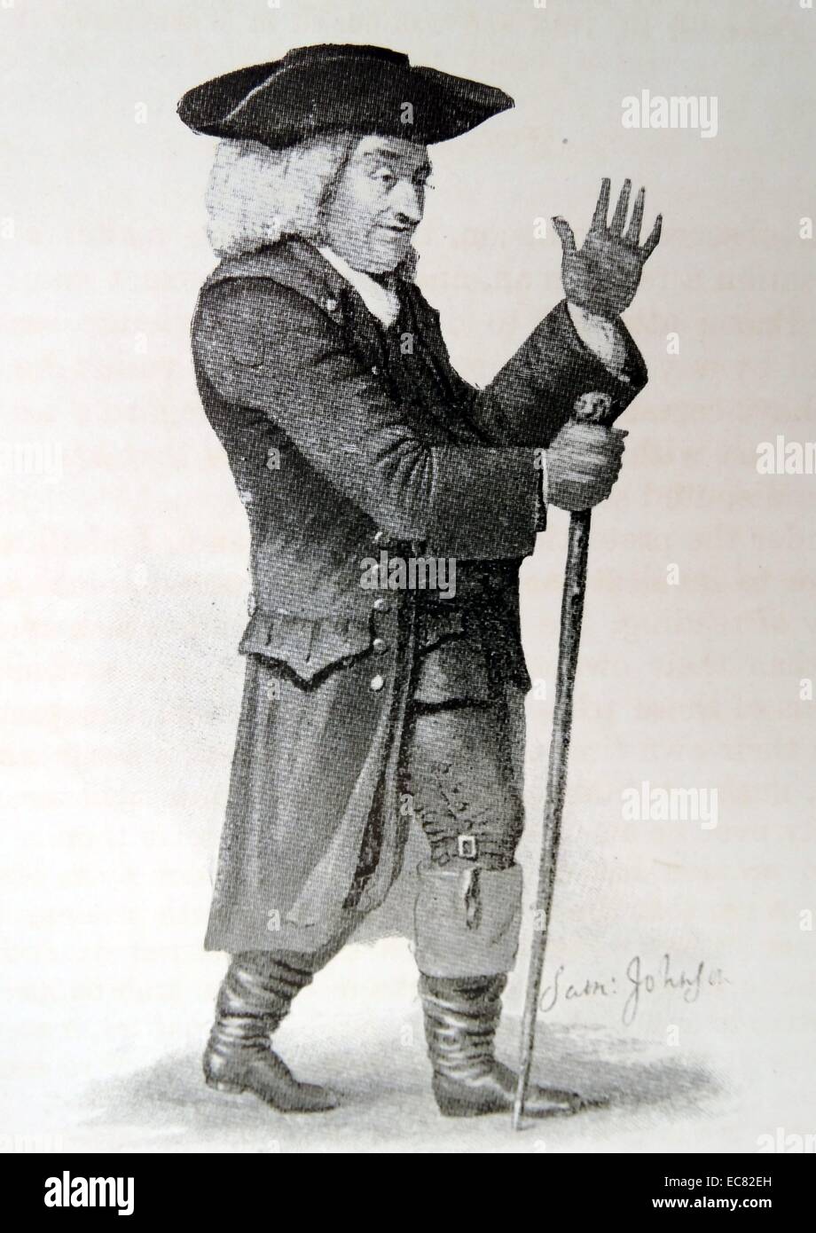 Full-Length Portrait of Dr. Samuel Johnson (1709-1784) English writer ...