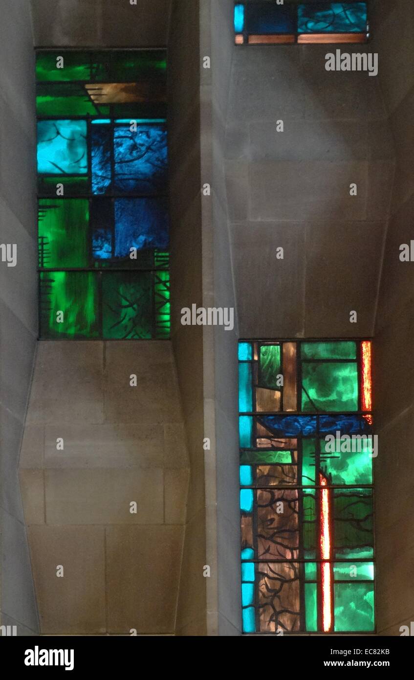 Stained Glass Windows Designed By John Piper Depict The Light Of God At The New St Michaels