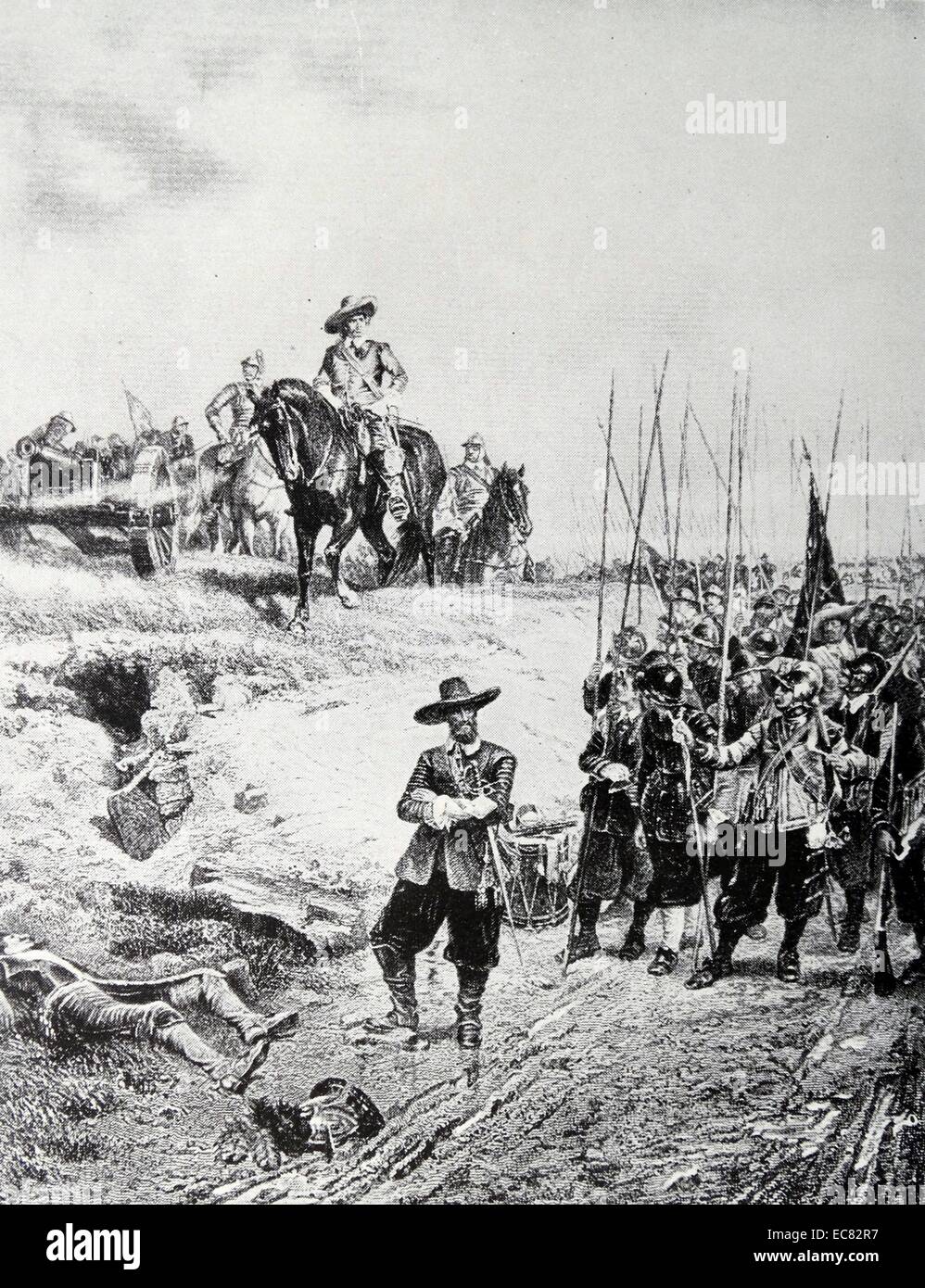 Oliver Cromwell In Battle