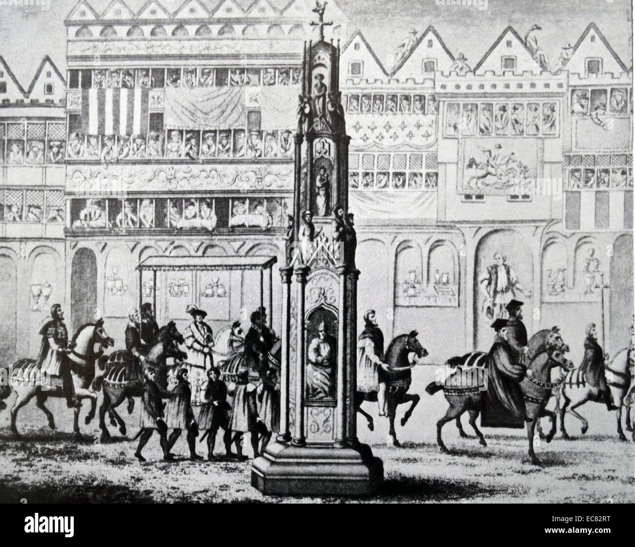 Engraving of King Edward VI (1537-1553) on the Eve of his Coronation ...