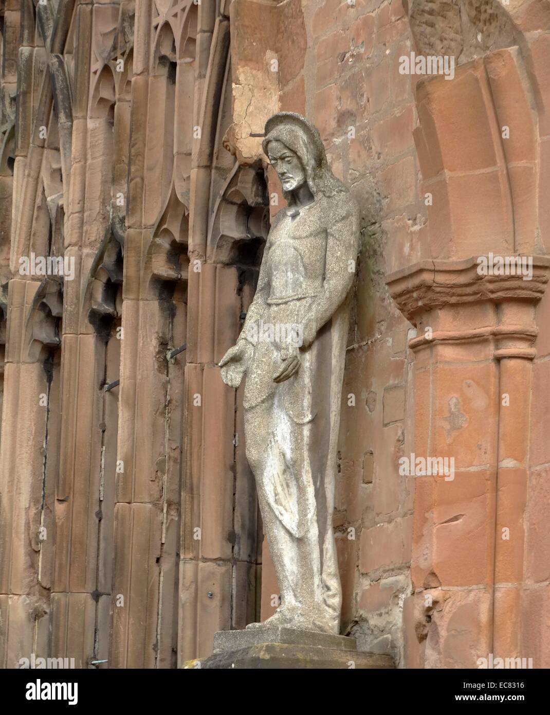 Statue Christ Jesus Alain John Coventry Cathedral England Sculpture ...