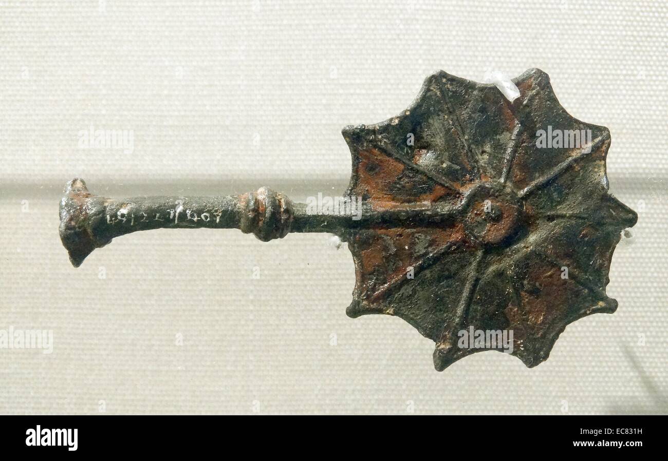 Ampulla, religious badge worn by English, medieval Christian pilgrims ...