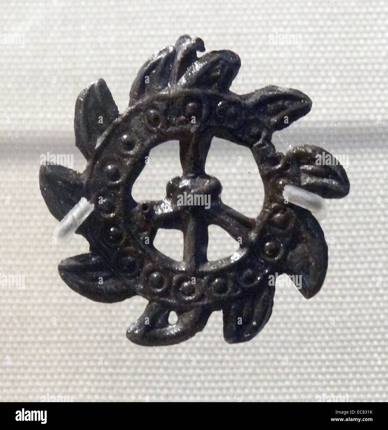 Religion pilgrim christian ampulla badge english medieval hi-res stock ...