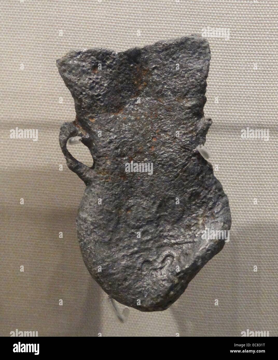 Ampulla, religious badge worn by English, medieval Christian pilgrims ...