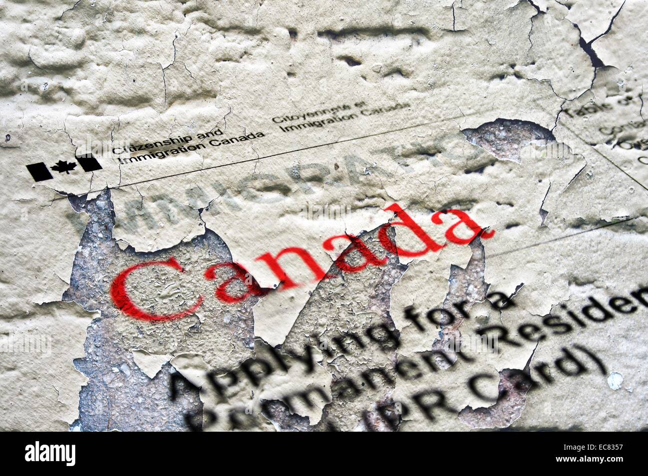 Immigrant visa form Stock Photo - Alamy