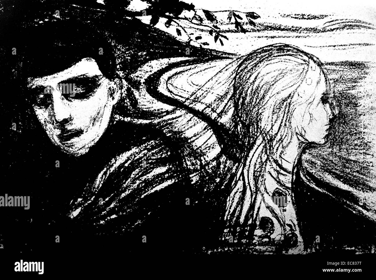 Work entitled Liberation (II) by Norwegian artist Edvard Munch (1863 ...