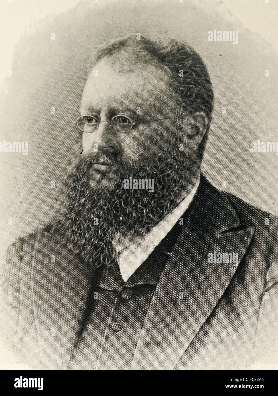 Portrait john fiske american philosopher historian 19th century hi-res ...