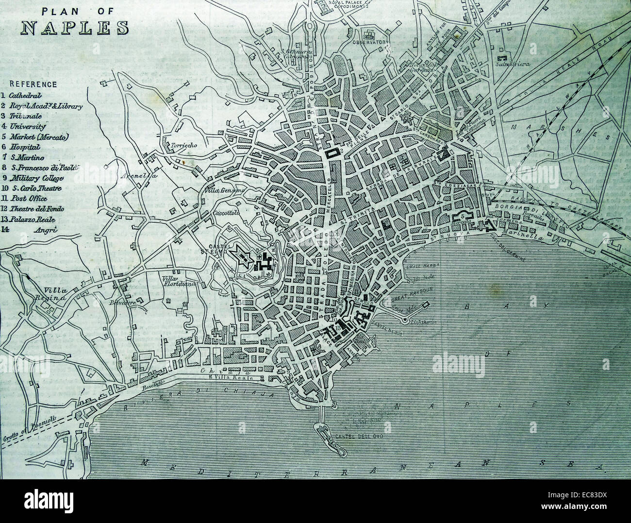 Map of naples hi-res stock photography and images - Alamy