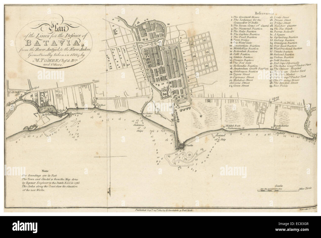 Batavia map hi-res stock photography and images - Alamy