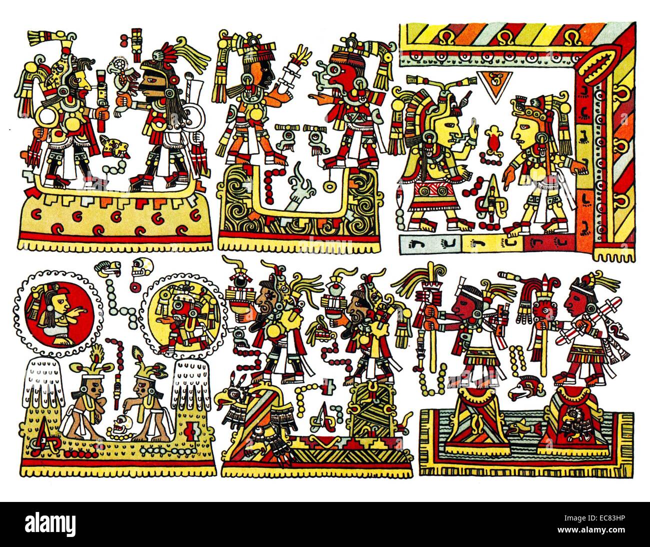 The Codex Zouche-Nuttall is an accordion-folded pre-Columbian 14th ...