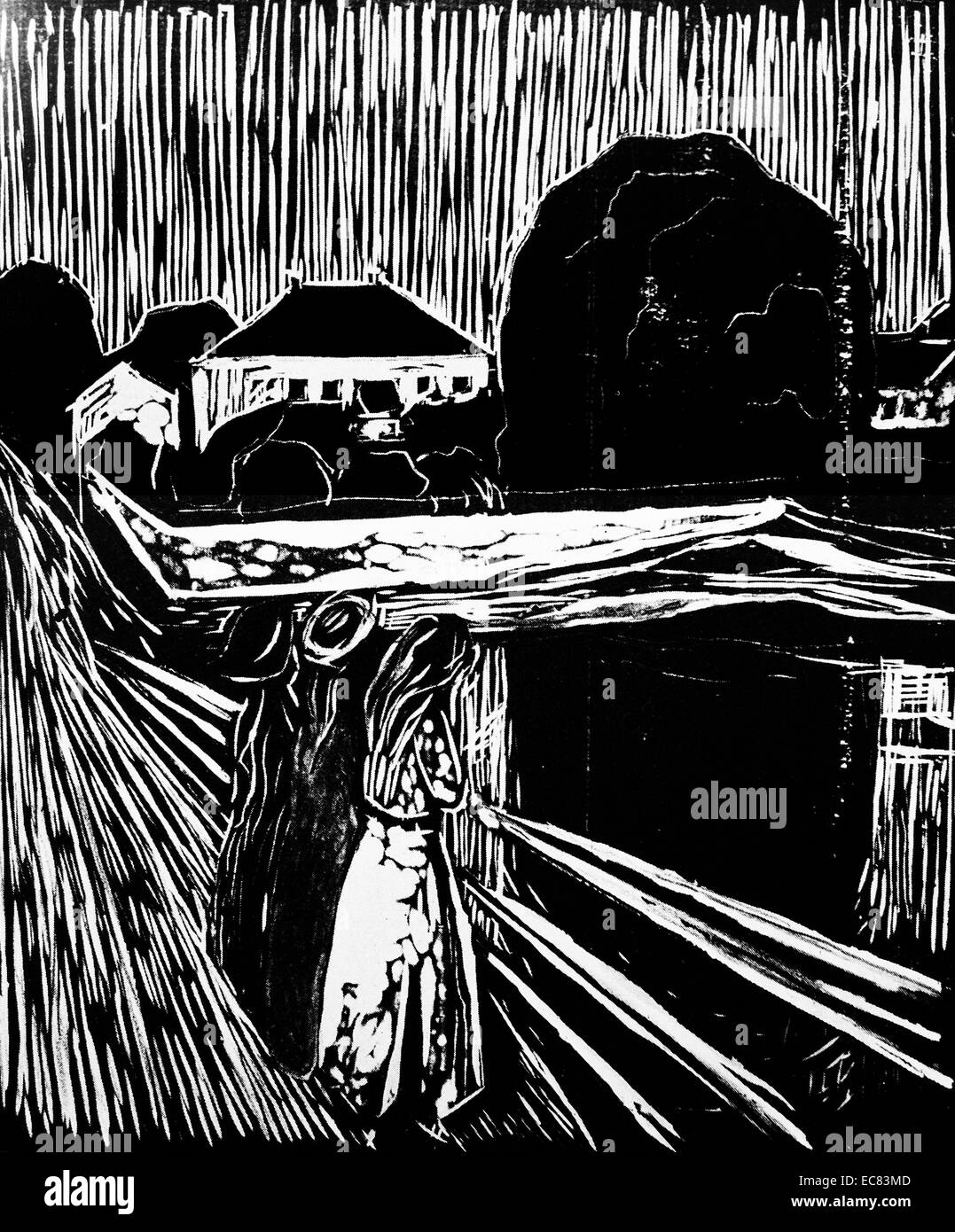 Edvard Munch The Girls On The Bridge