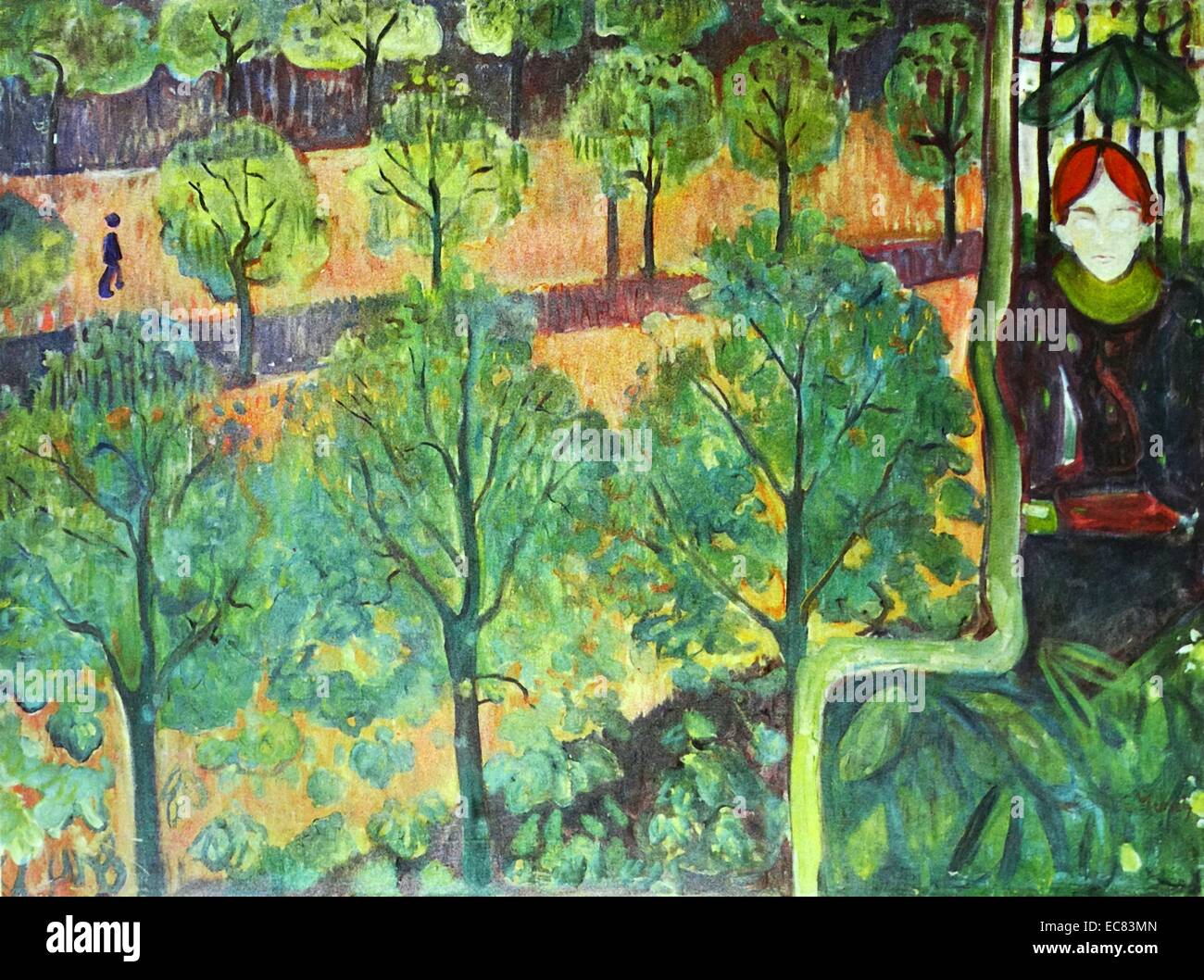 Work entitled Paris Boulevard by the Norwegian artist Edvard Munch ...