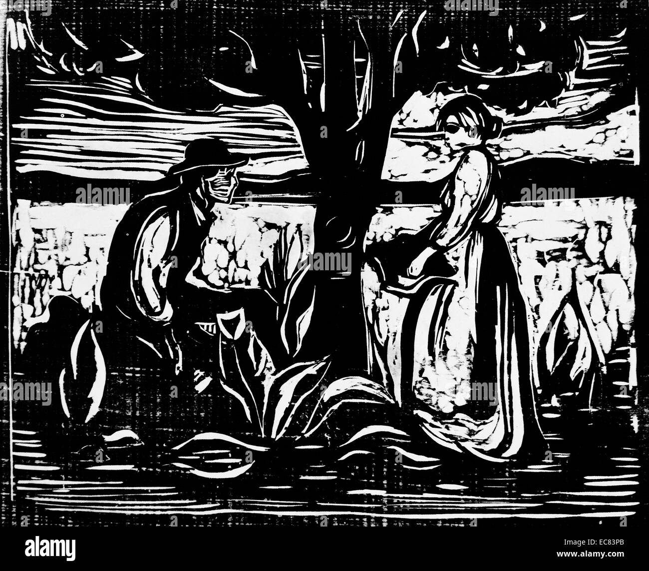 Work entitled Fertility by Norwegian artist Edvard Munch (1863-1944 ...