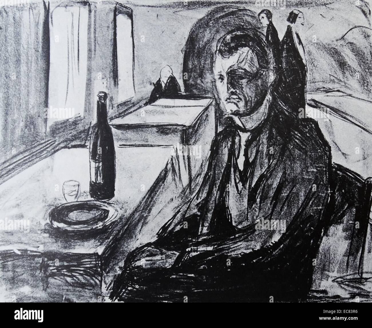 Edvard munch self portrait hi-res stock photography and images - Alamy