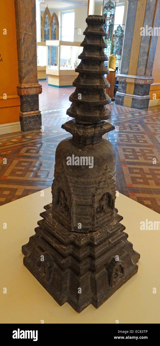 Votive Stupa. Bodh Gaya; Bihar; India; Stone. Stupas were used before ...