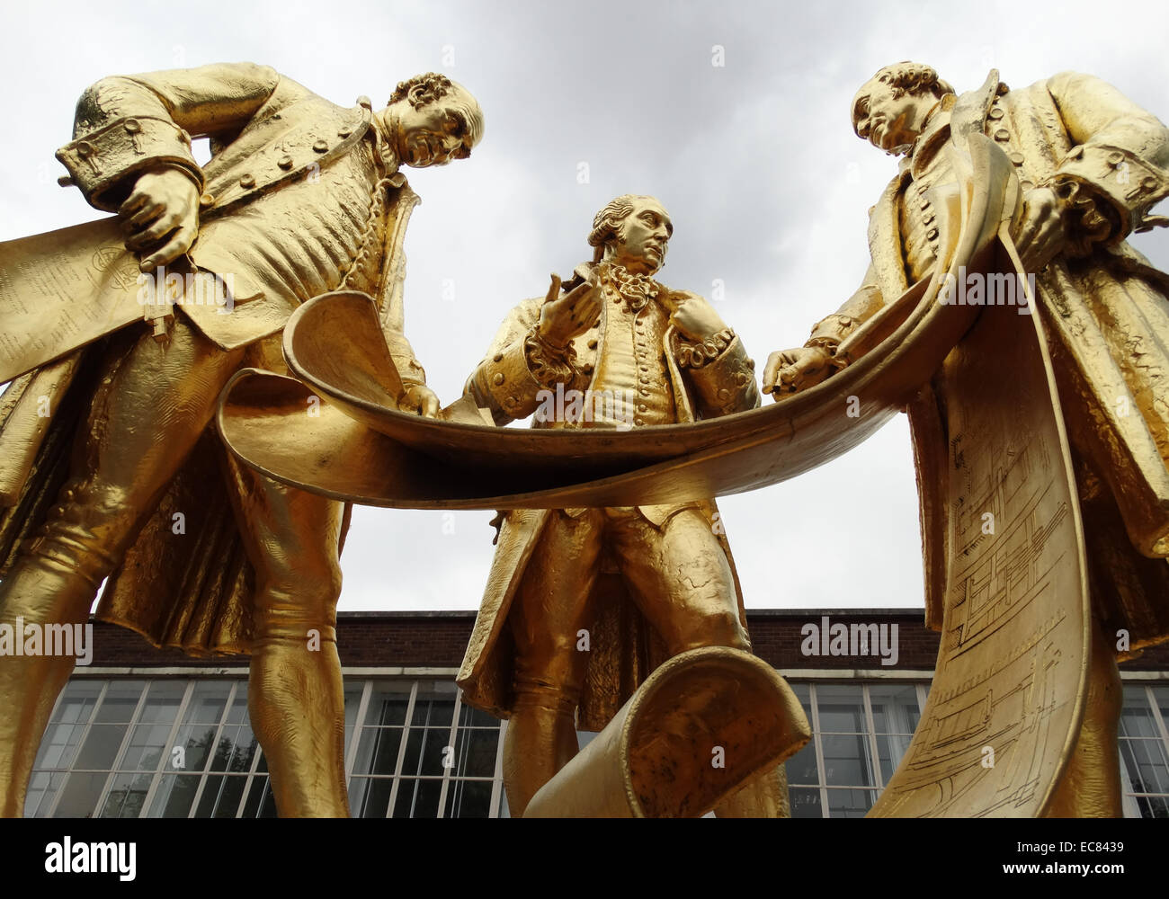 William Bloye's statue of Matthew Boulton; James Watt and William ...