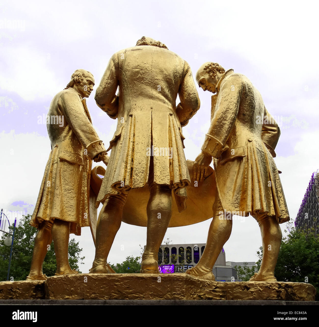 William Bloye's statue of Matthew Boulton; James Watt and William ...