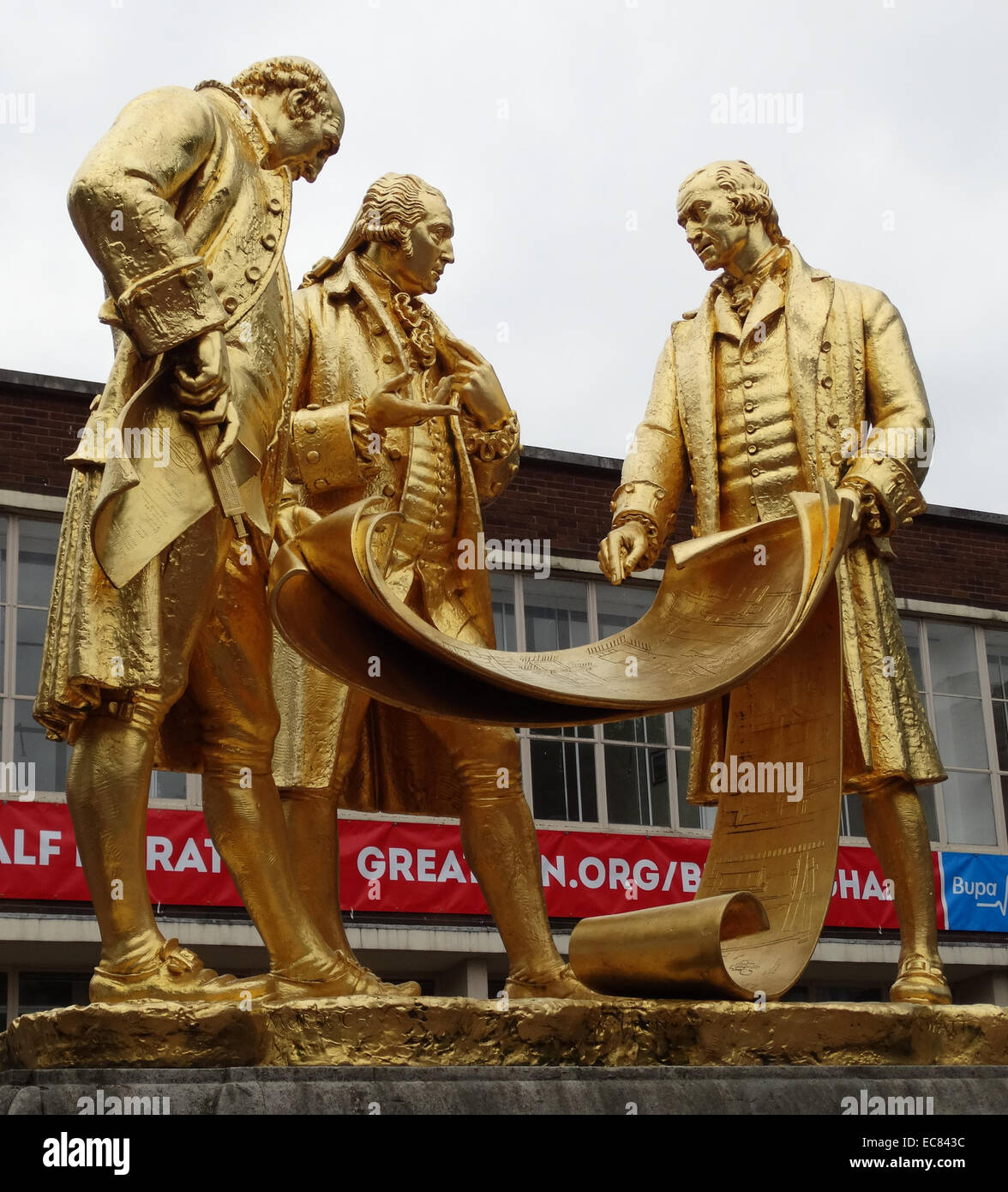 William Bloye's statue of Matthew Boulton; James Watt and William ...