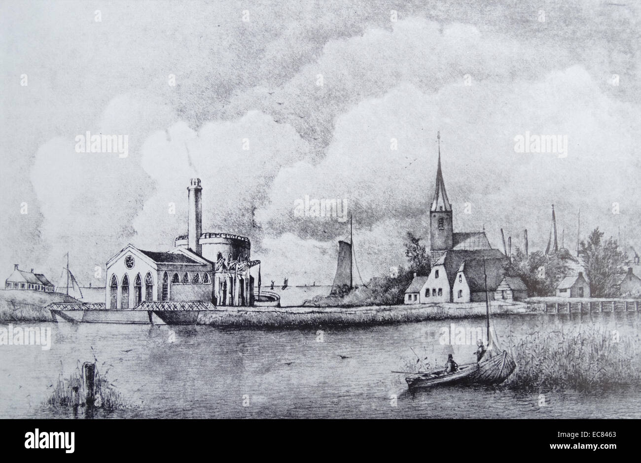 Leeghwater village de kaag dutch netherlands scene hi-res stock ...