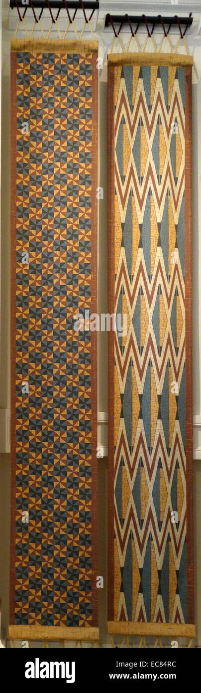 Replica Ancient Egyptian Mat work hangings. Copied from woven mats made ...