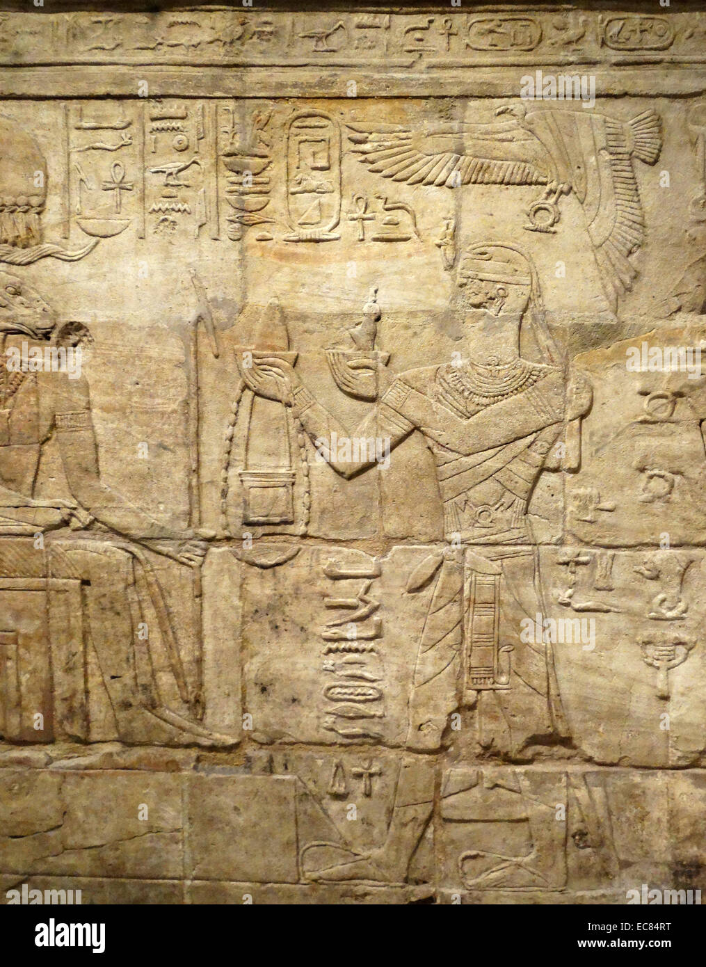 detail from the Shrine of Taharqa is a sandstone shrine built by King ...