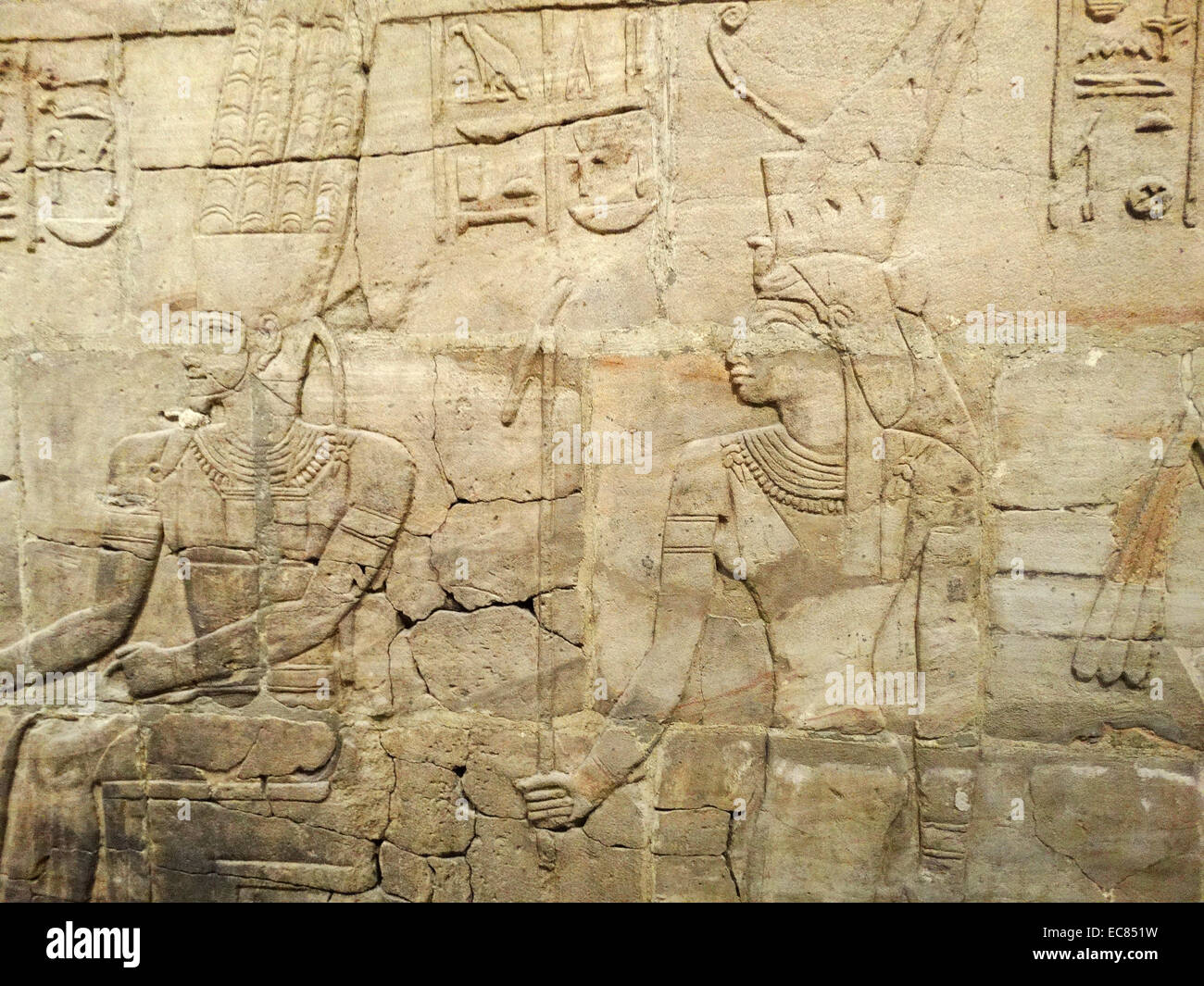 Detail from shrine taharqa sandstone hi-res stock photography and ...